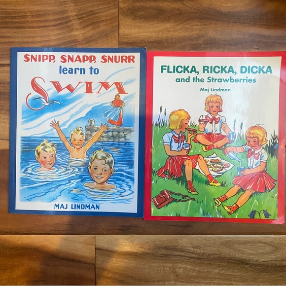 Other | Set Of Two Paperbacks By Maj Lindman Flicka Ricka Dicka Snipp ...
